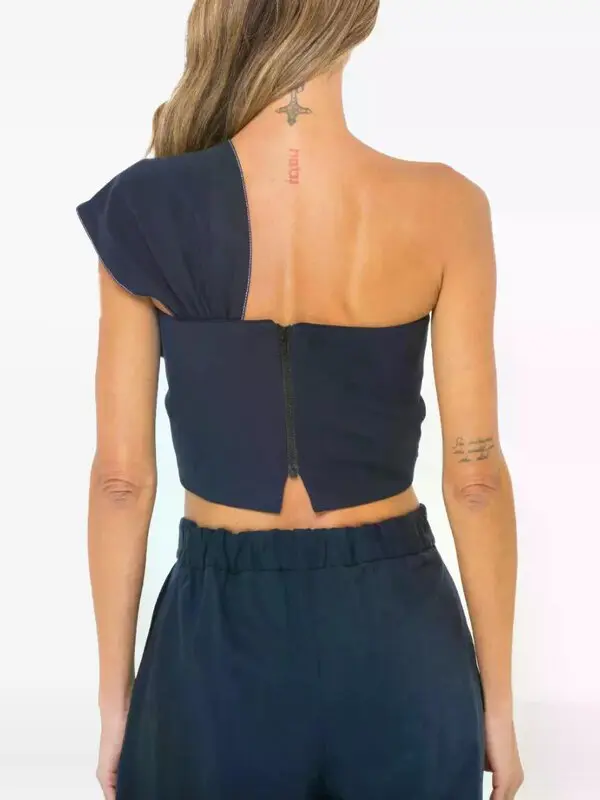 JBQ Blaire Asymmetrical Top - Blue