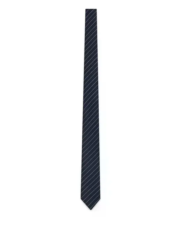 Thom Browne Pinstripe Tie - Blue
