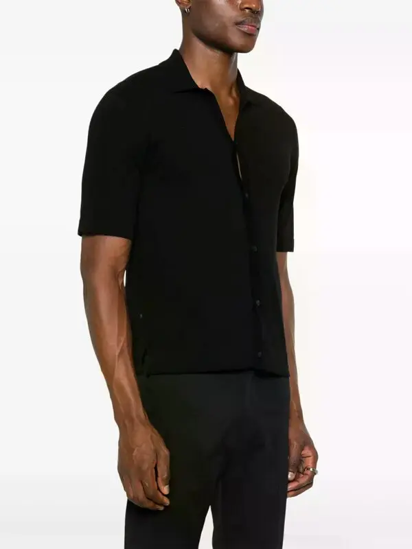 BALLANTYNE Fine-knit Short-sleeved Shirt