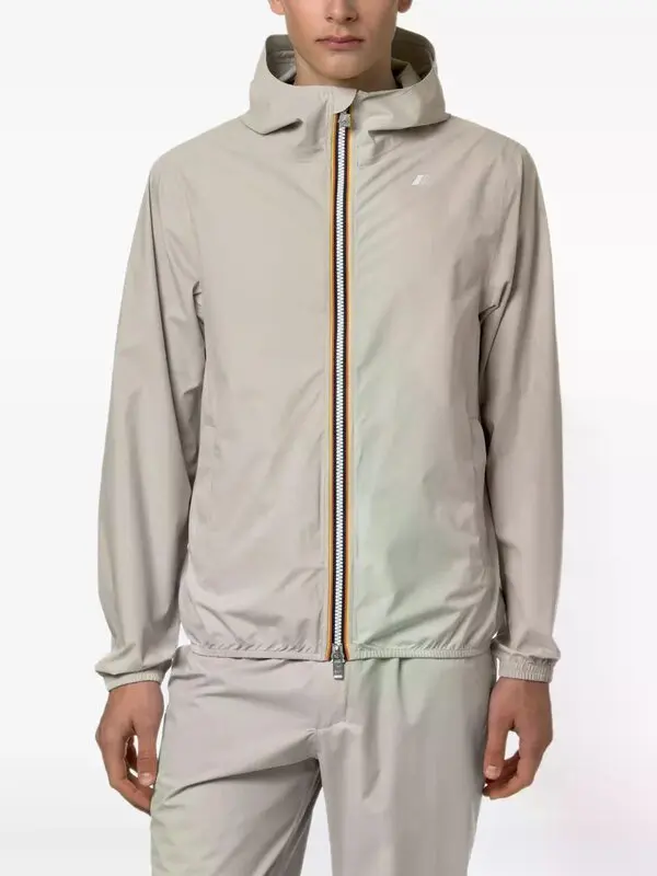 K-WAY Jacket With Zip Closure - Grey