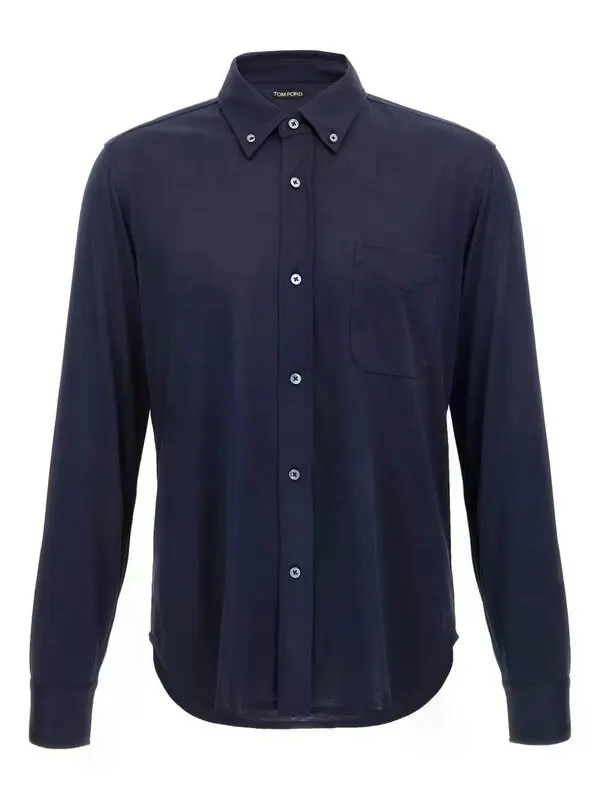 TOM FORD Button-up Shirt - Blue