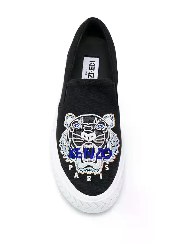 Kenzo Embroidered Tiger Slip-on Sneakers
