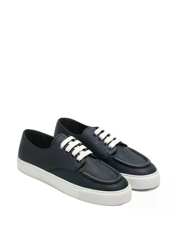 Prada Leather Lace-up Sneakers