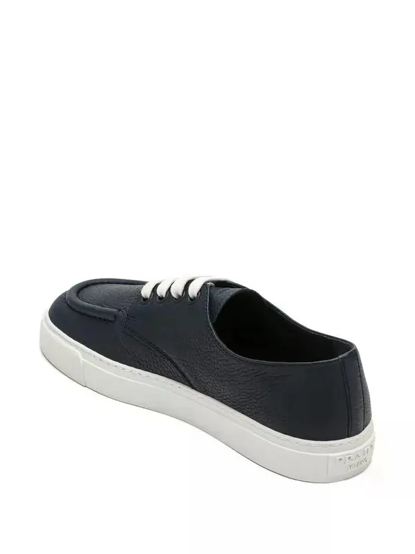 Prada Leather Lace-up Sneakers