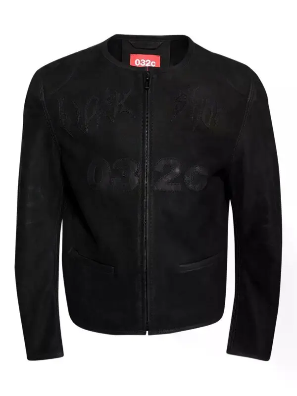 032C Thistles Leather Jacket