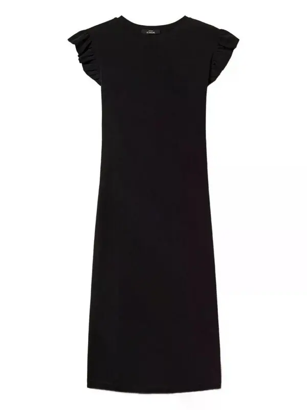 TWINSET Ruffled-sleeves Midi Dress