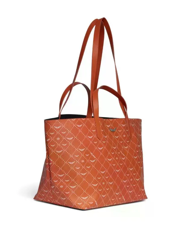 Zadig&Voltaire Xl Z Monogram Leather Tote Bag