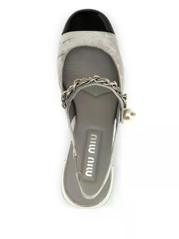 Miu Miu 35mm Velvet Slingback Pumps