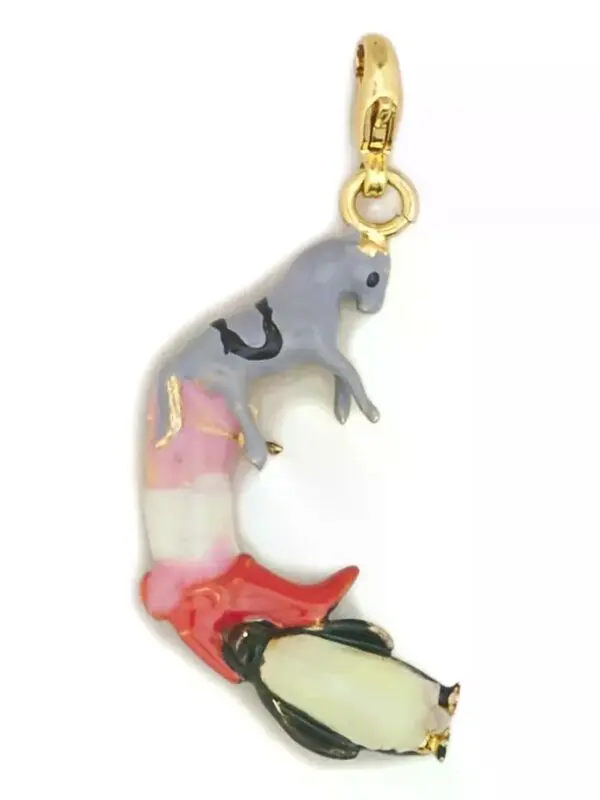 Marni Animal Motif Charm With Lobster Clasp - Gold