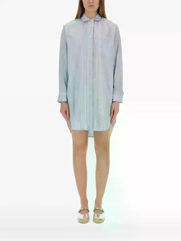 Michael Kors Pinstripe Button-up Shirt Dress