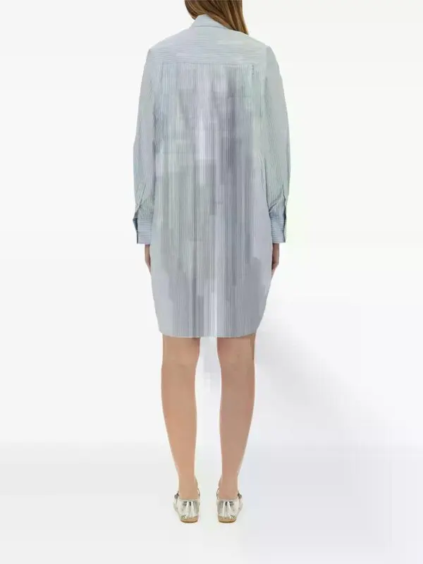 Michael Kors Pinstripe Button-up Shirt Dress