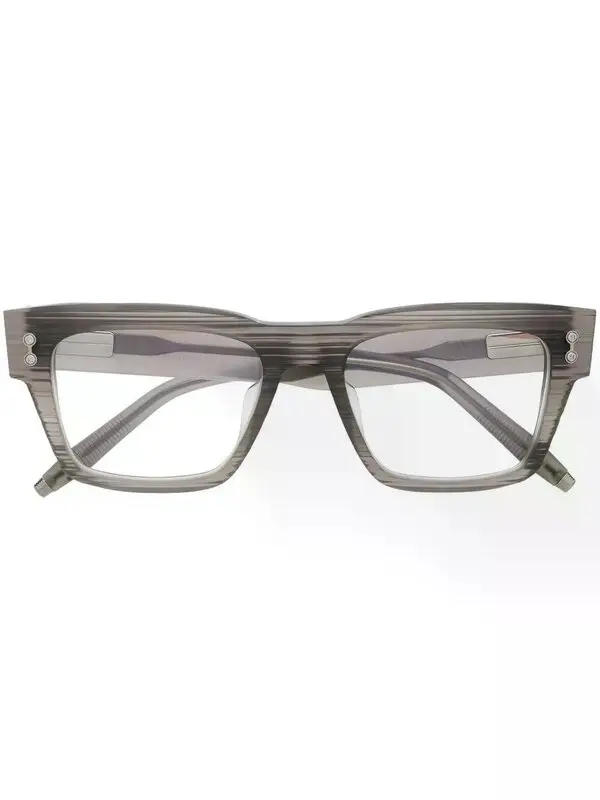 AKONI Columba Square-frame Glasses - Grey