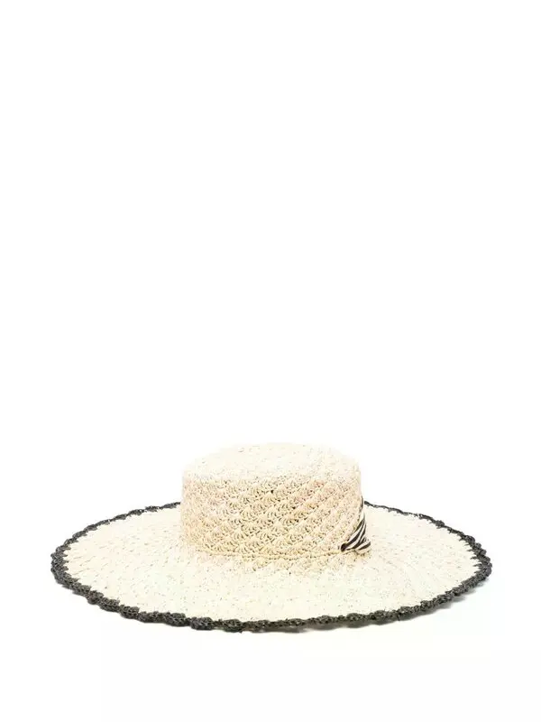Zimmermann Raffia Tipped Sun Hat - Neutrals