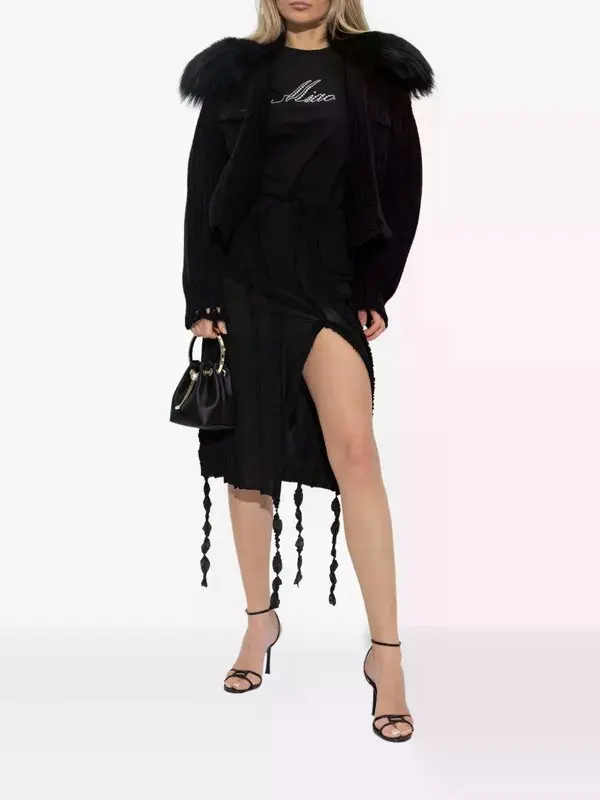 Blumarine Faux-fur-trim Button-up Jacket