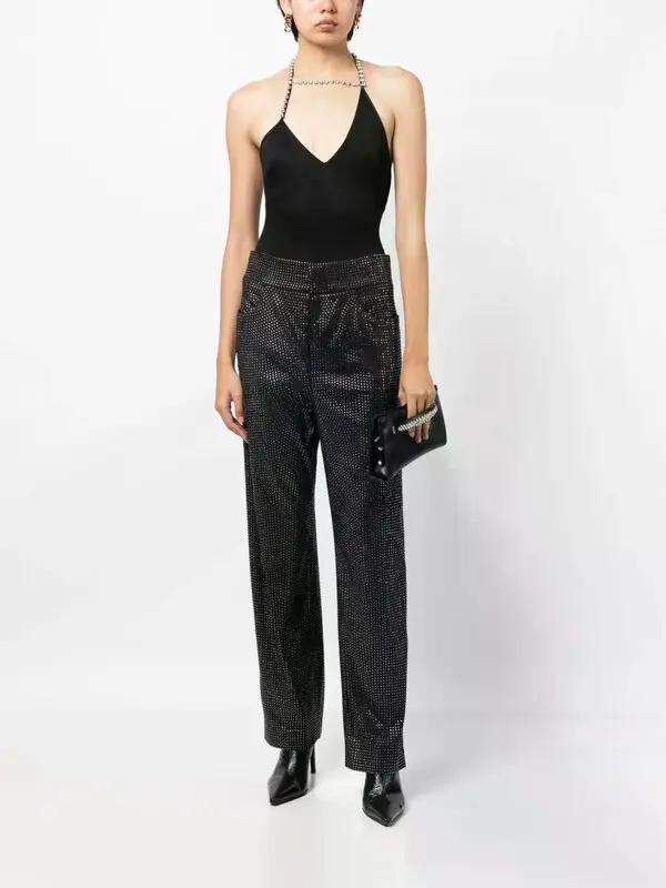 Giuseppe Di Morabito Crystal-embellished Trousers - Black