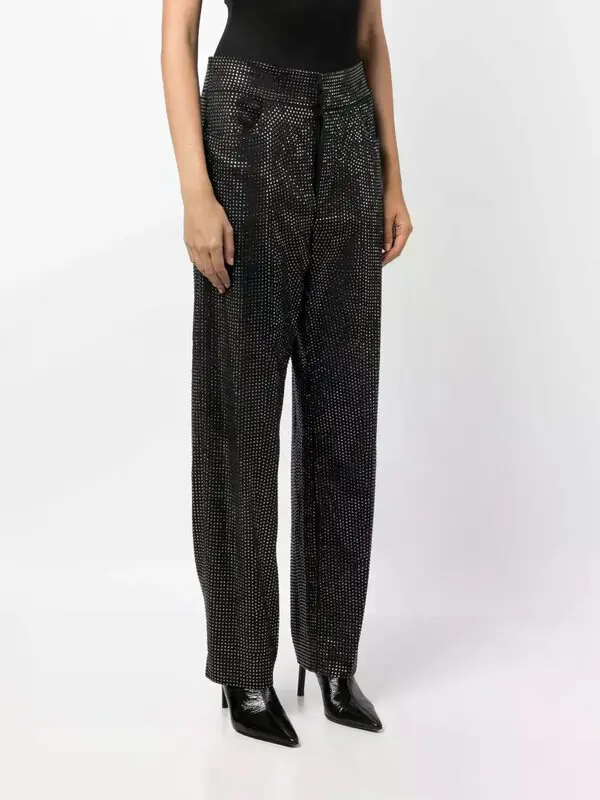 Giuseppe Di Morabito Crystal-embellished Trousers - Black
