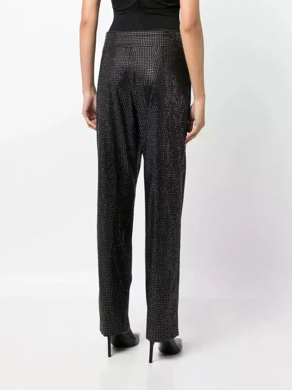 Giuseppe Di Morabito Crystal-embellished Trousers - Black