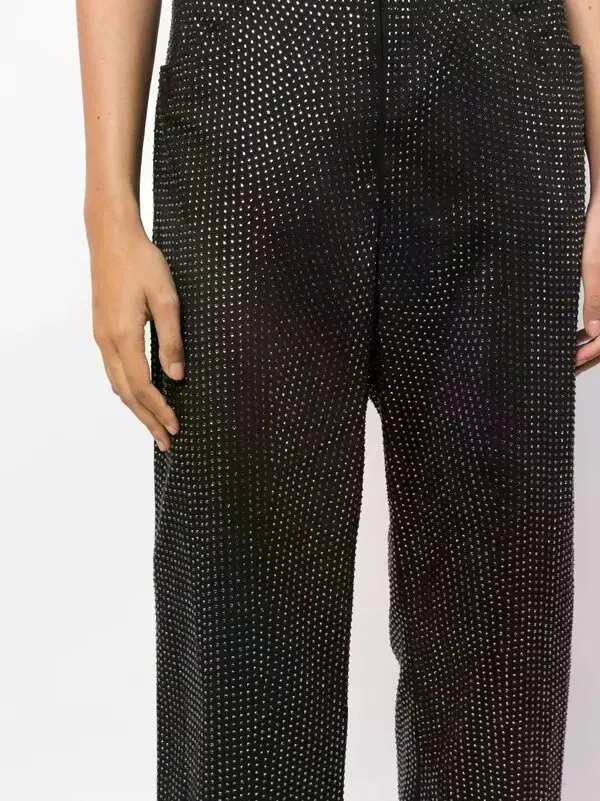 Giuseppe Di Morabito Crystal-embellished Trousers - Black