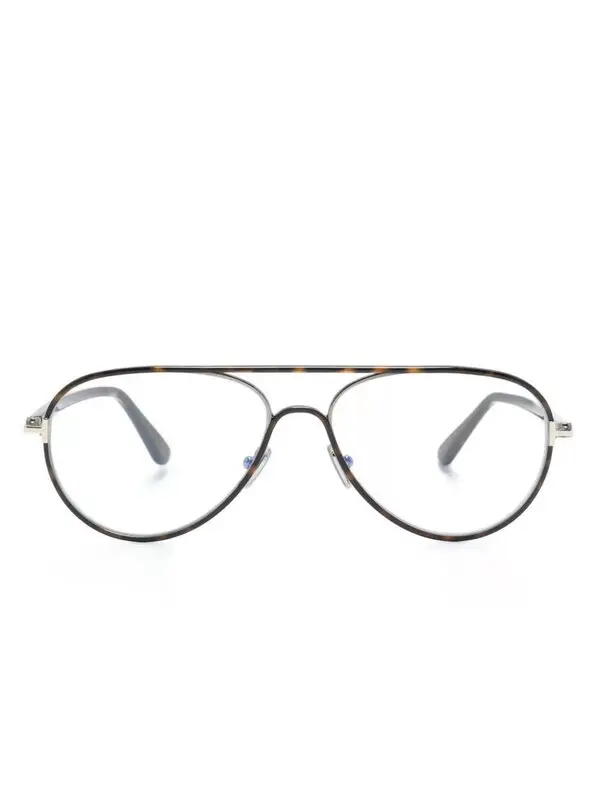 TOM FORD Pilot Frame Glasses - Brown