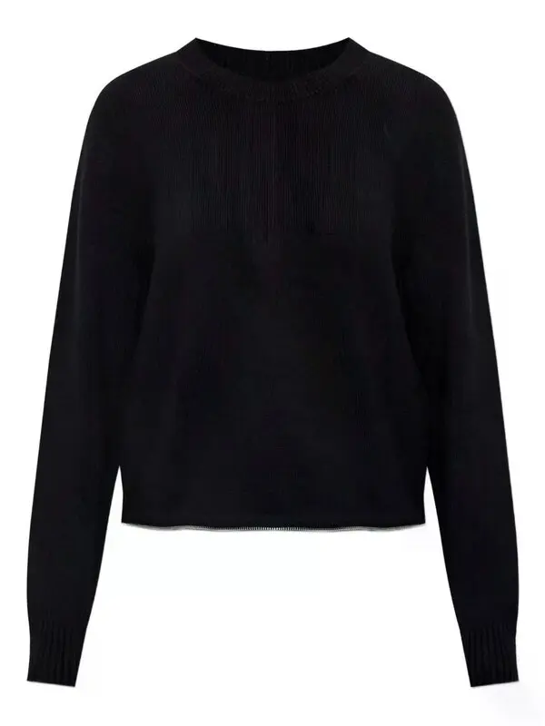 Helmut Lang Crew-neck Cropped Sweater