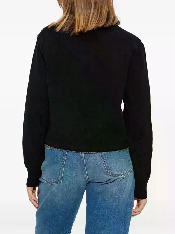 Helmut Lang Crew-neck Cropped Sweater
