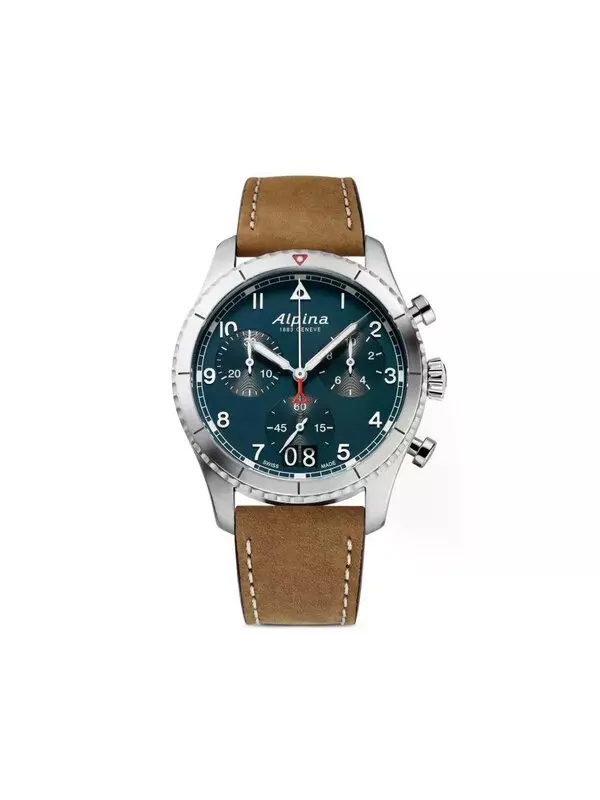 ALPINA Startimer Pilot Quartz Chronograph Big Date 41mm - Blue