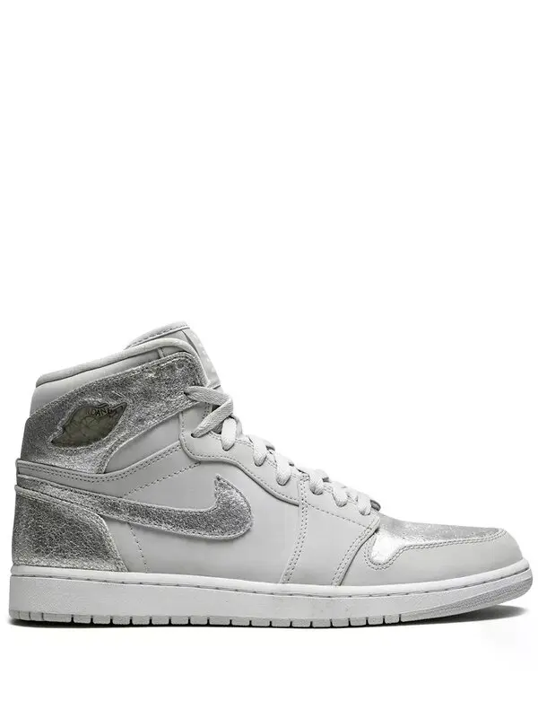 JORDAN Air 1 Retro Hi Silver 25th Anniversary Sneakers - Grey