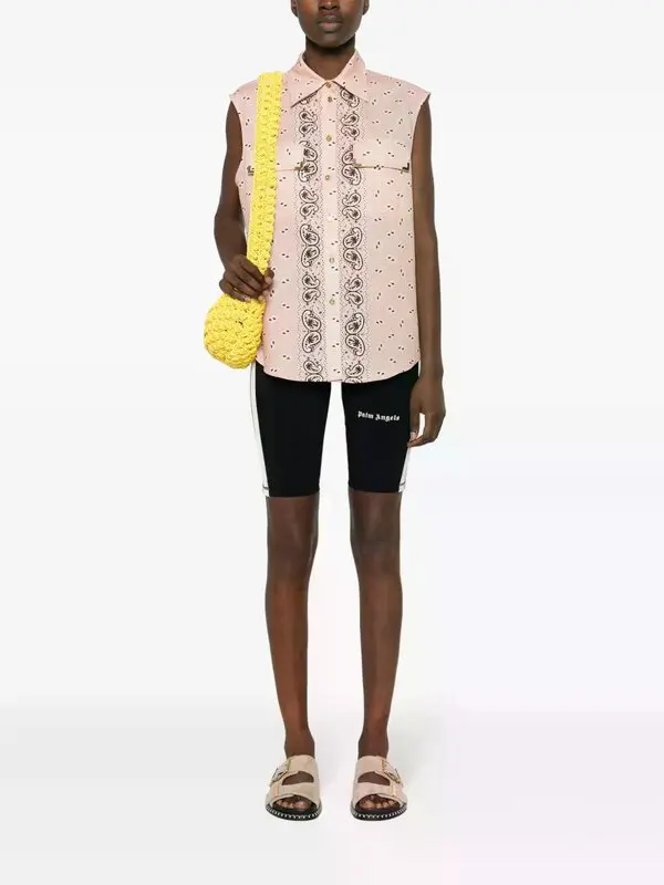 Palm Angels Paisley-print Sleeveless Shirt