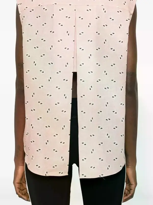 Palm Angels Paisley-print Sleeveless Shirt