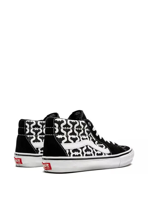 VANS X Supreme Skate Grosso Mid Monogram Sneakers - Black