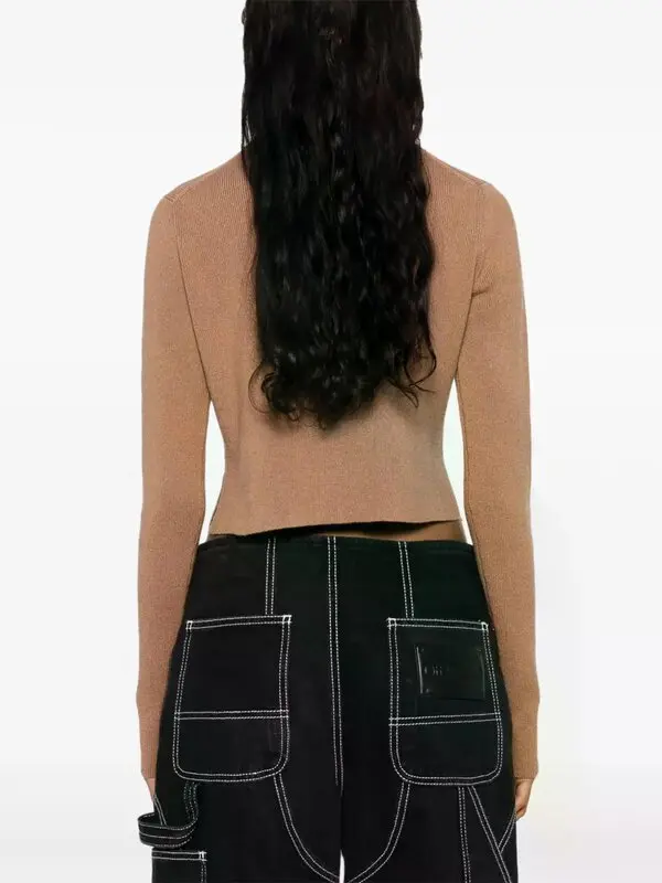 Amiri Logo-embroidered Cropped Jumper