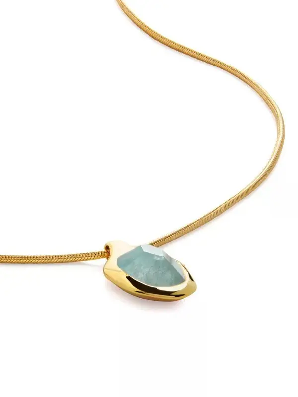 Monica Vinader Tone Gemstone Embellished Necklace