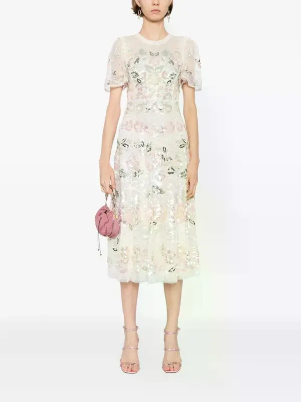 NEEDLE & THREAD Sequin Embellished Dress