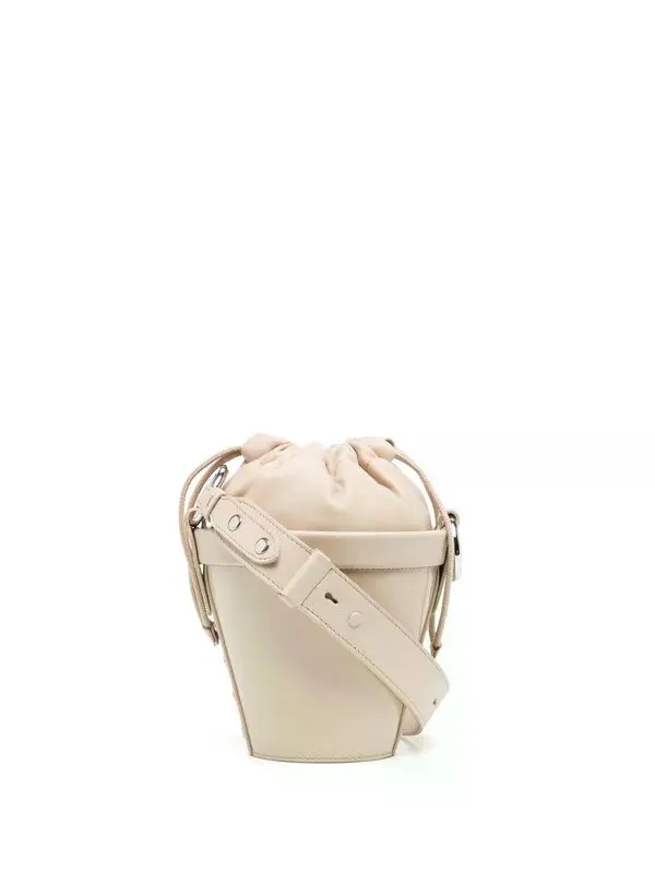 MAISON MARGIELA Mini Leather Bucket Bag - Brown