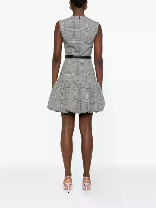 SELF-PORTRAIT Checked Mini Dress