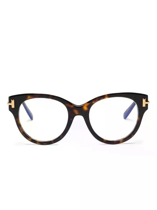 TOM FORD Round-frame Glasses - Brown