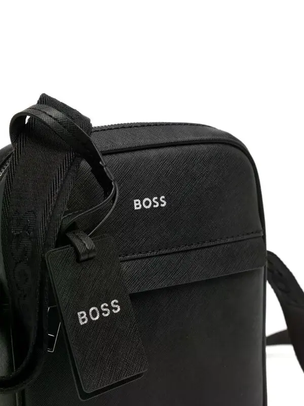 BOSS Leather Messenger Bag