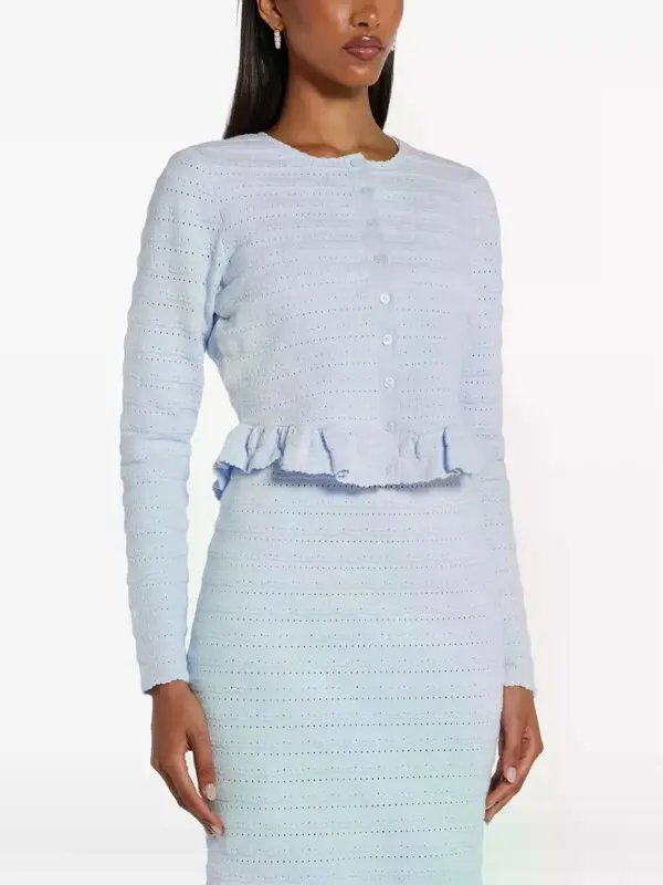 LoveShackFancy Rogan Cardigan - Blue