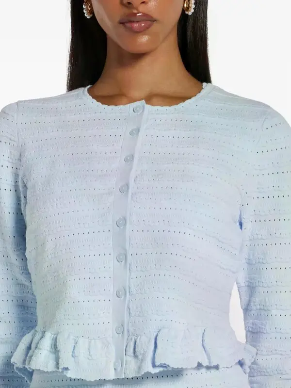 LoveShackFancy Rogan Cardigan - Blue
