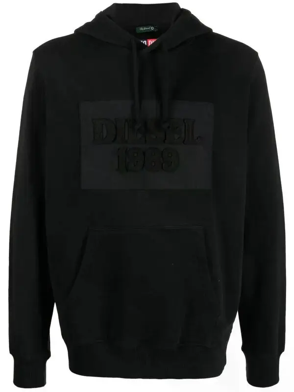 DIESEL® Logo-patch Cotton Hoodie