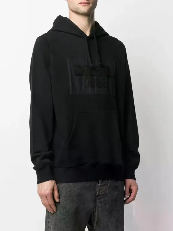 DIESEL® Logo-patch Cotton Hoodie