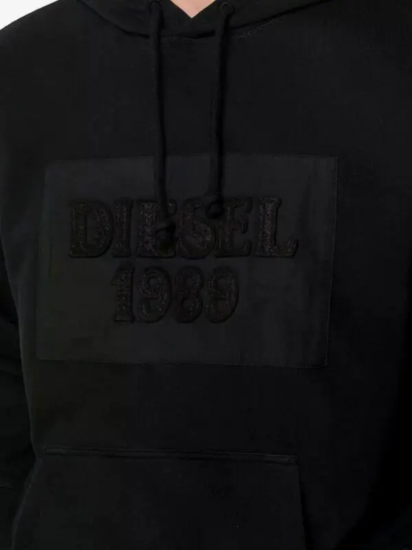 DIESEL® Logo-patch Cotton Hoodie