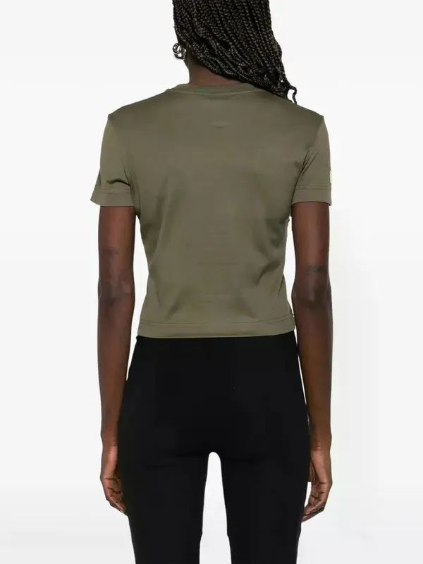 MUGLER Logo-appliqué T-shirt