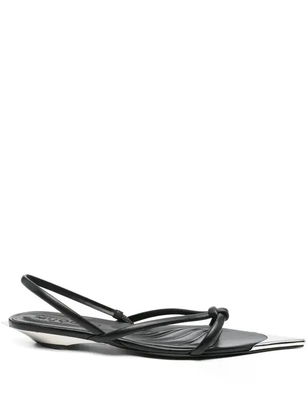 MUGLER Fang Slingback Flats