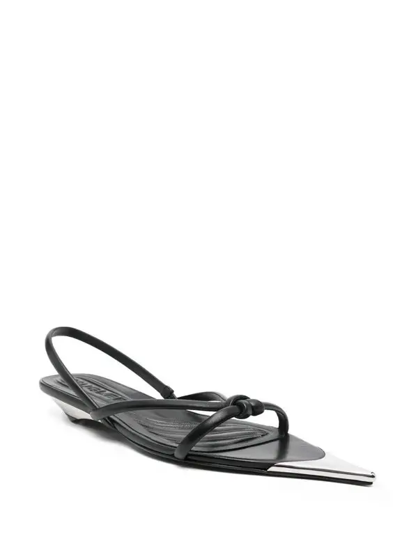 MUGLER Fang Slingback Flats