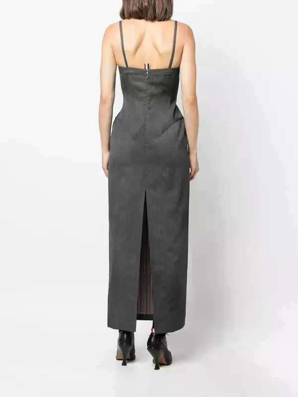 Thom Browne Corset-style Wool Pencil Dress