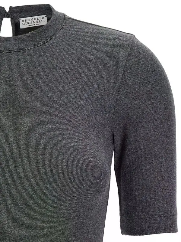 Brunello Cucinelli Monile Ribbed T-shirt