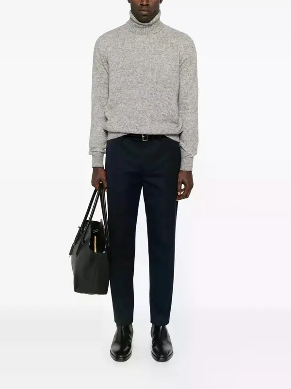 Brunello Cucinelli Cashmere High Neck Sweater - Grey