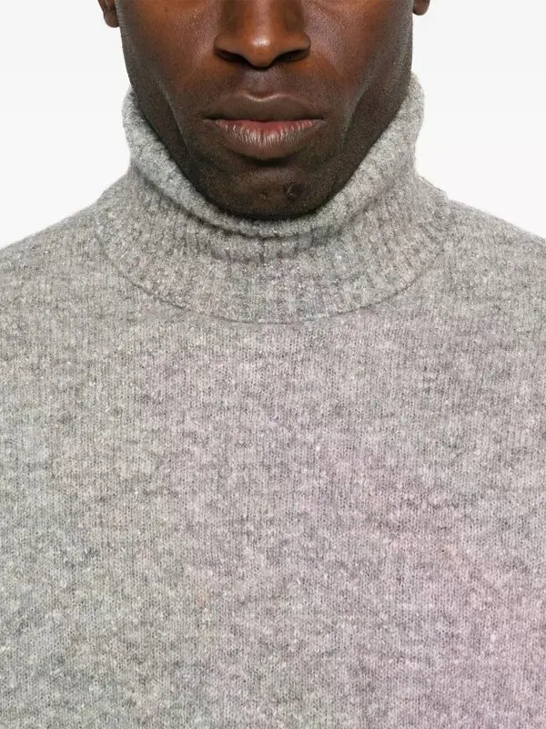 Brunello Cucinelli Cashmere High Neck Sweater - Grey
