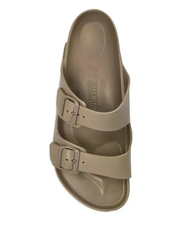 BIRKENSTOCK Arizona Double-buckle Slides - Brown